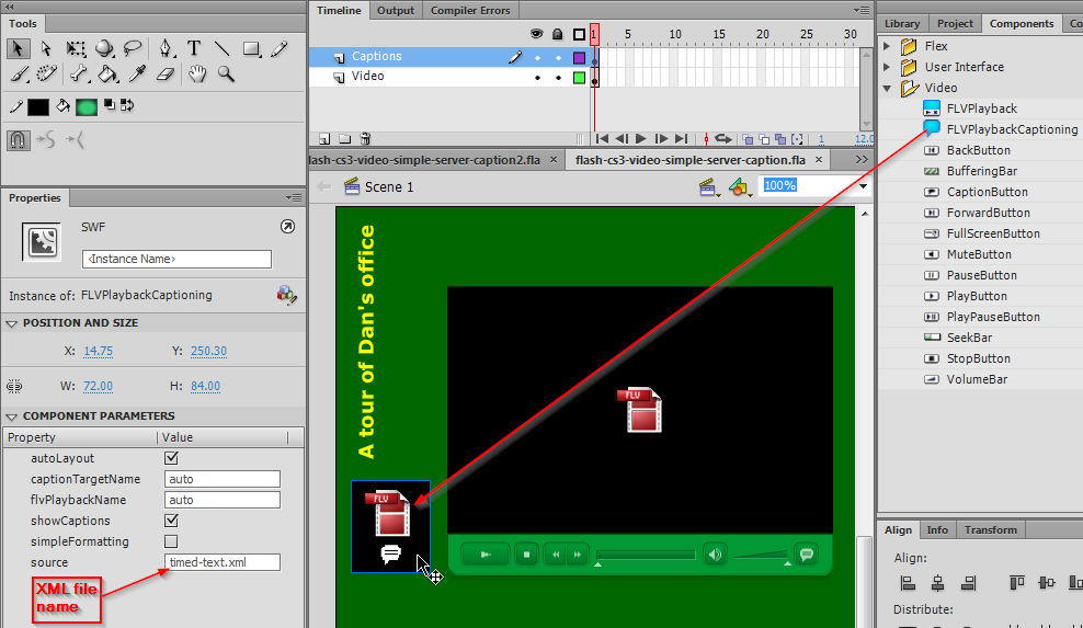 Flash video captions tutorial - EduTech Wiki